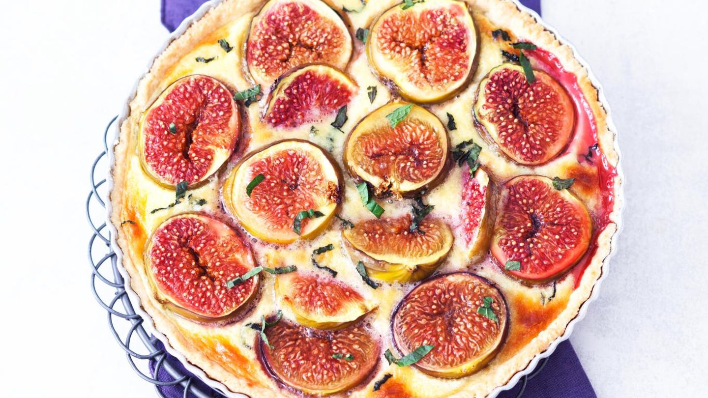 Feigen-Tarte mit Minze Rezept - [LIVING AT HOME]