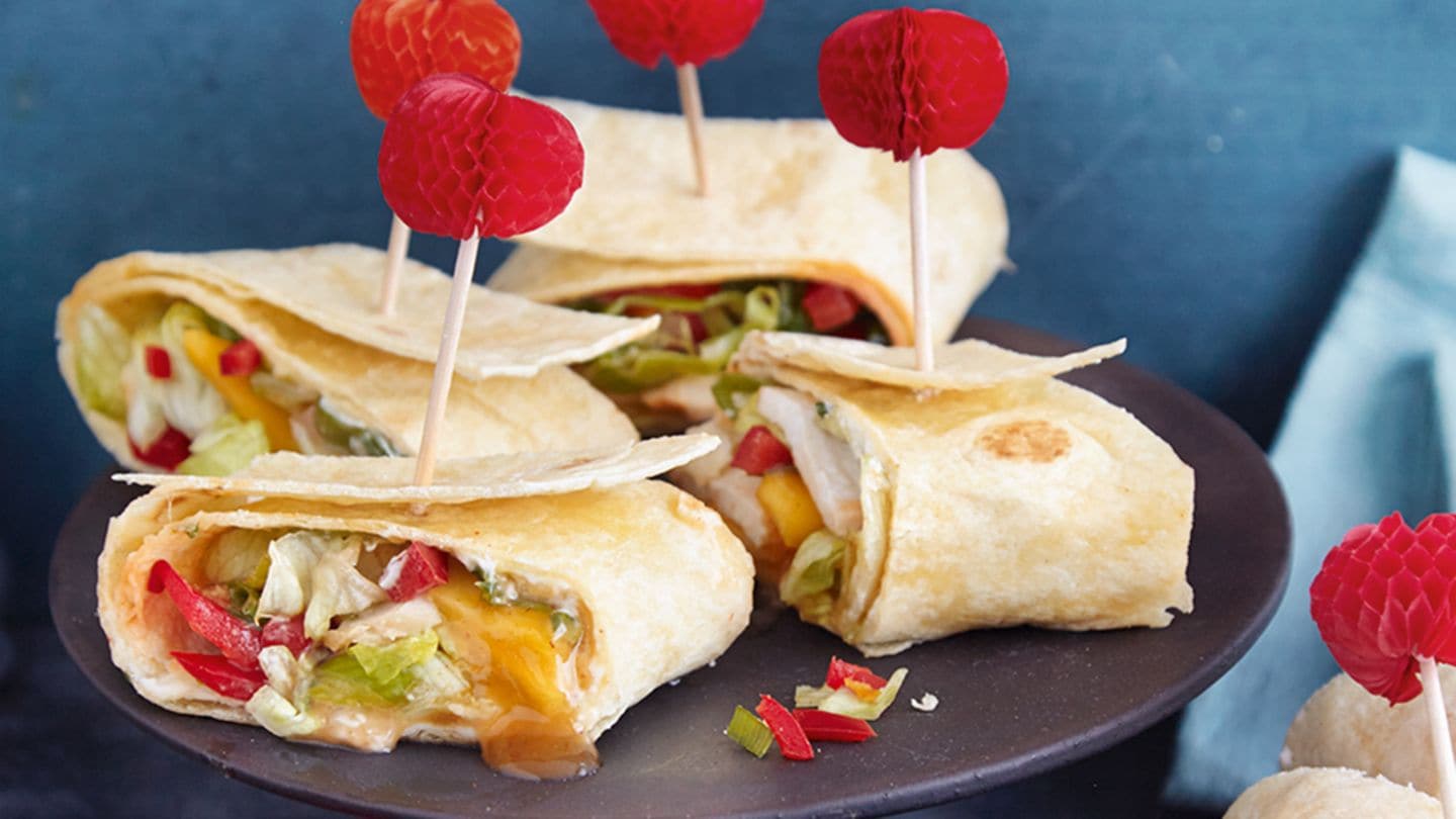 Wrap-Bites mit Hühnchen Rezept - [LIVING AT HOME]