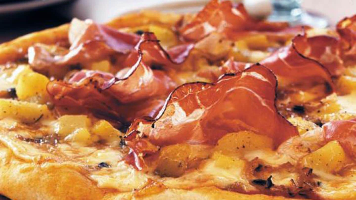 Raclette-Pizza Rezept - [LIVING AT HOME]