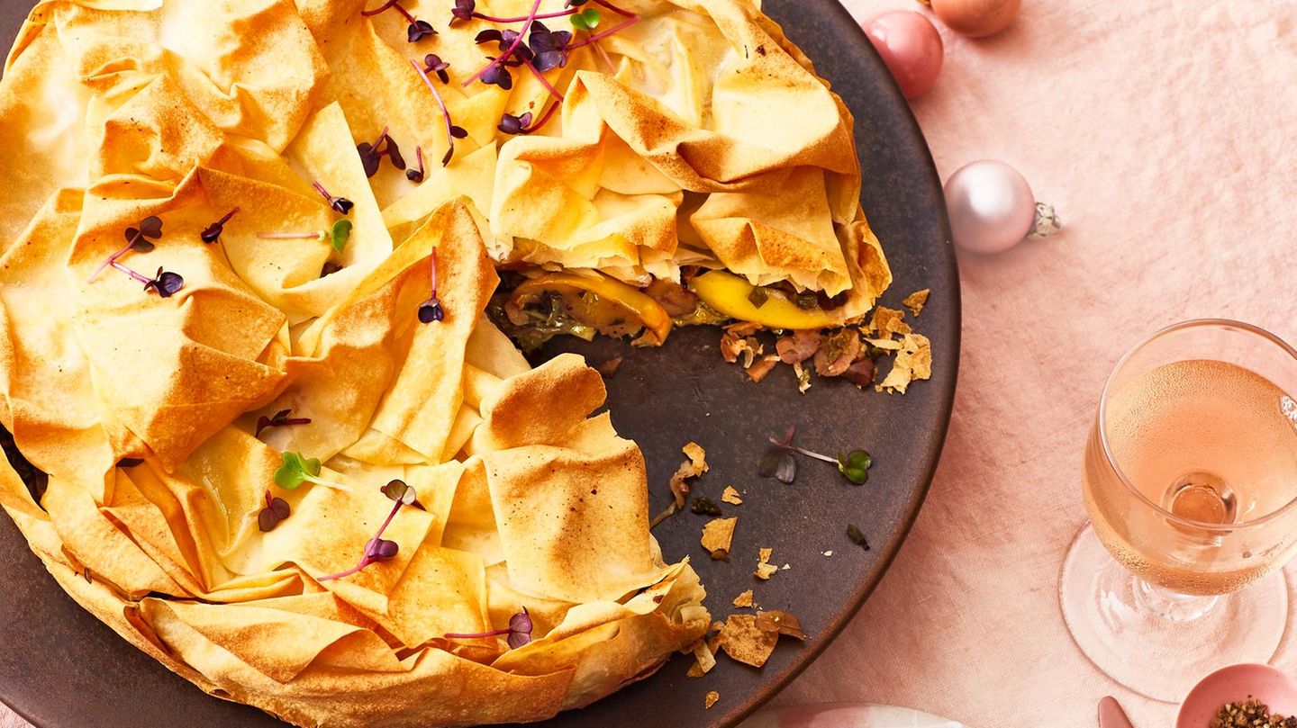 Croustade mit Wirsing, Maronen und Äpfeln – Rezept - [LIVING AT HOME]